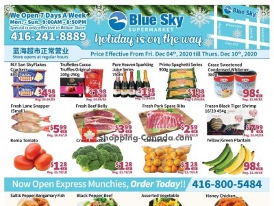 Blue Sky Supermarket Flyers, Weekly ads in Canada | Shopping Canada