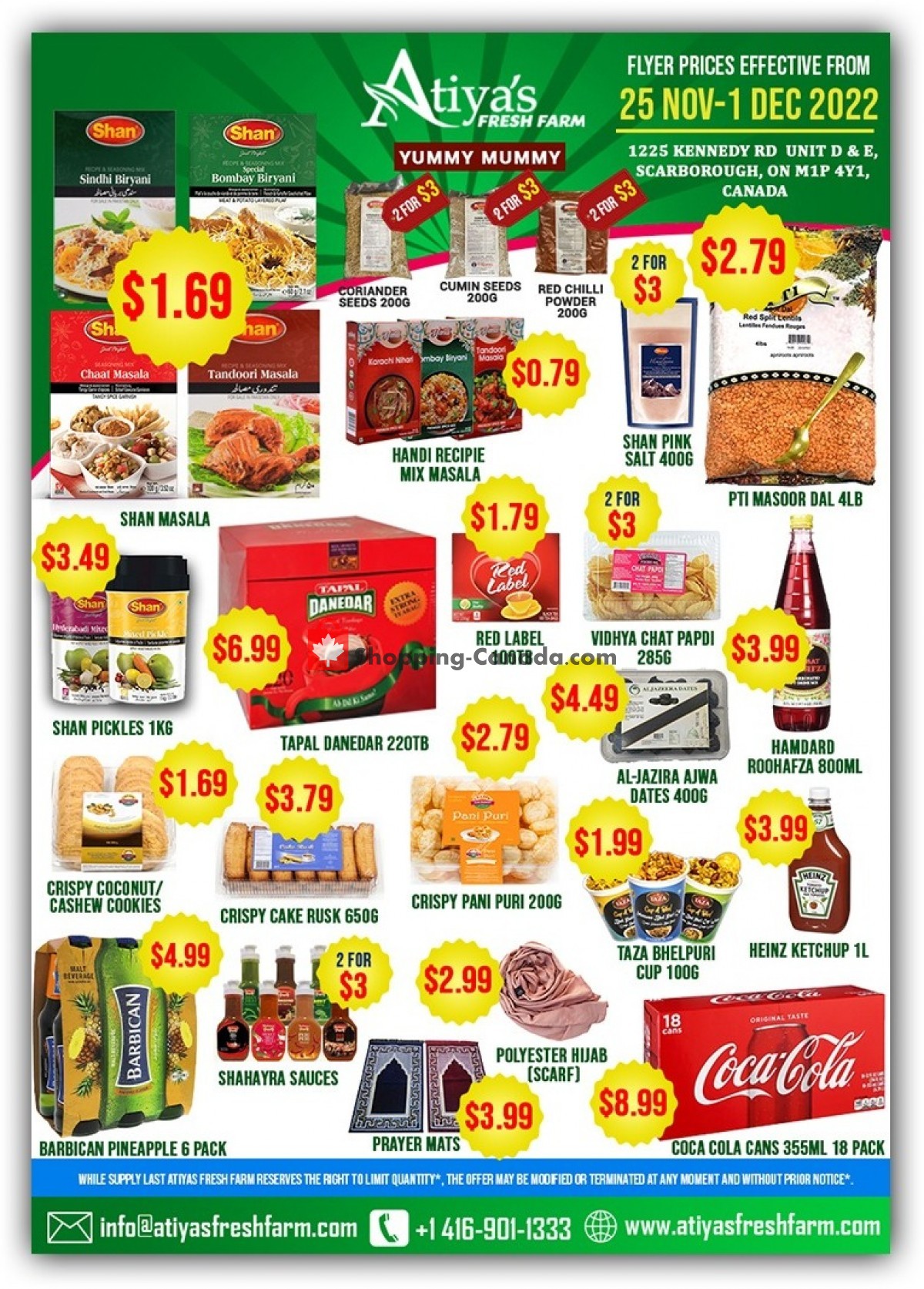 Atiya's Fresh Farm Canada, flyer - (Special Offer): November 23 ...