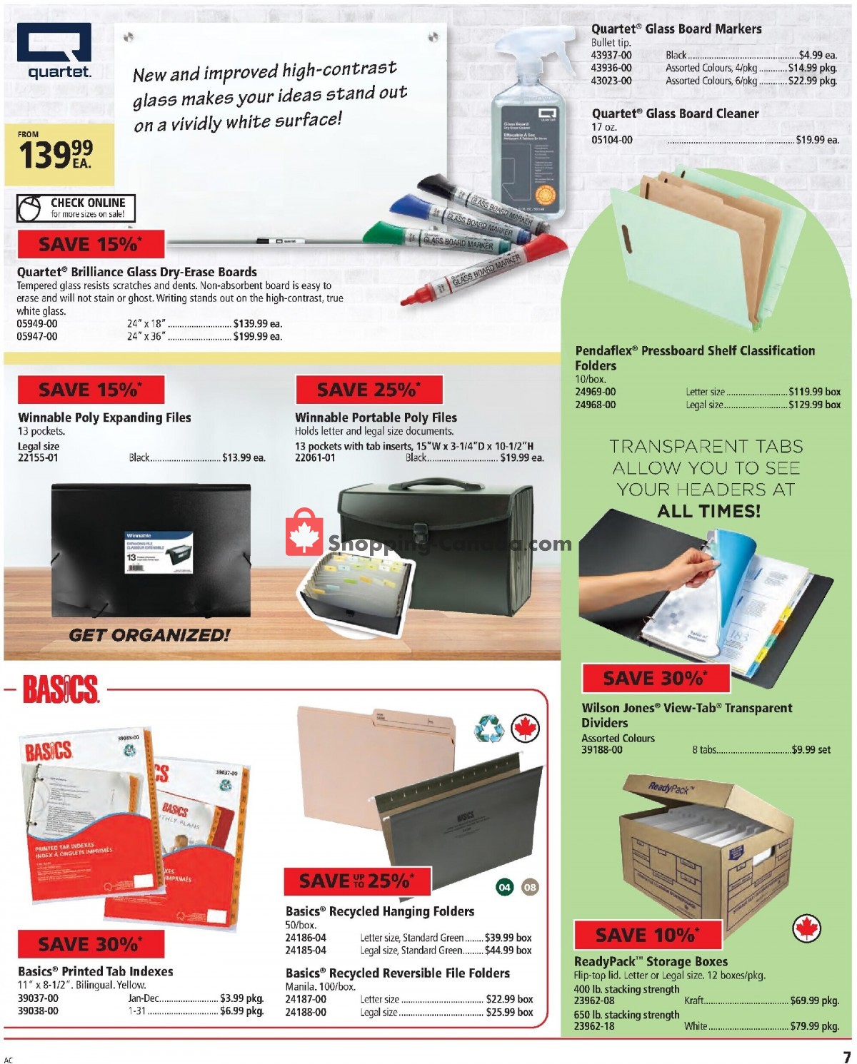 Basics Office Products Canada, flyer - (Spring Cleanup - Covey): April ...