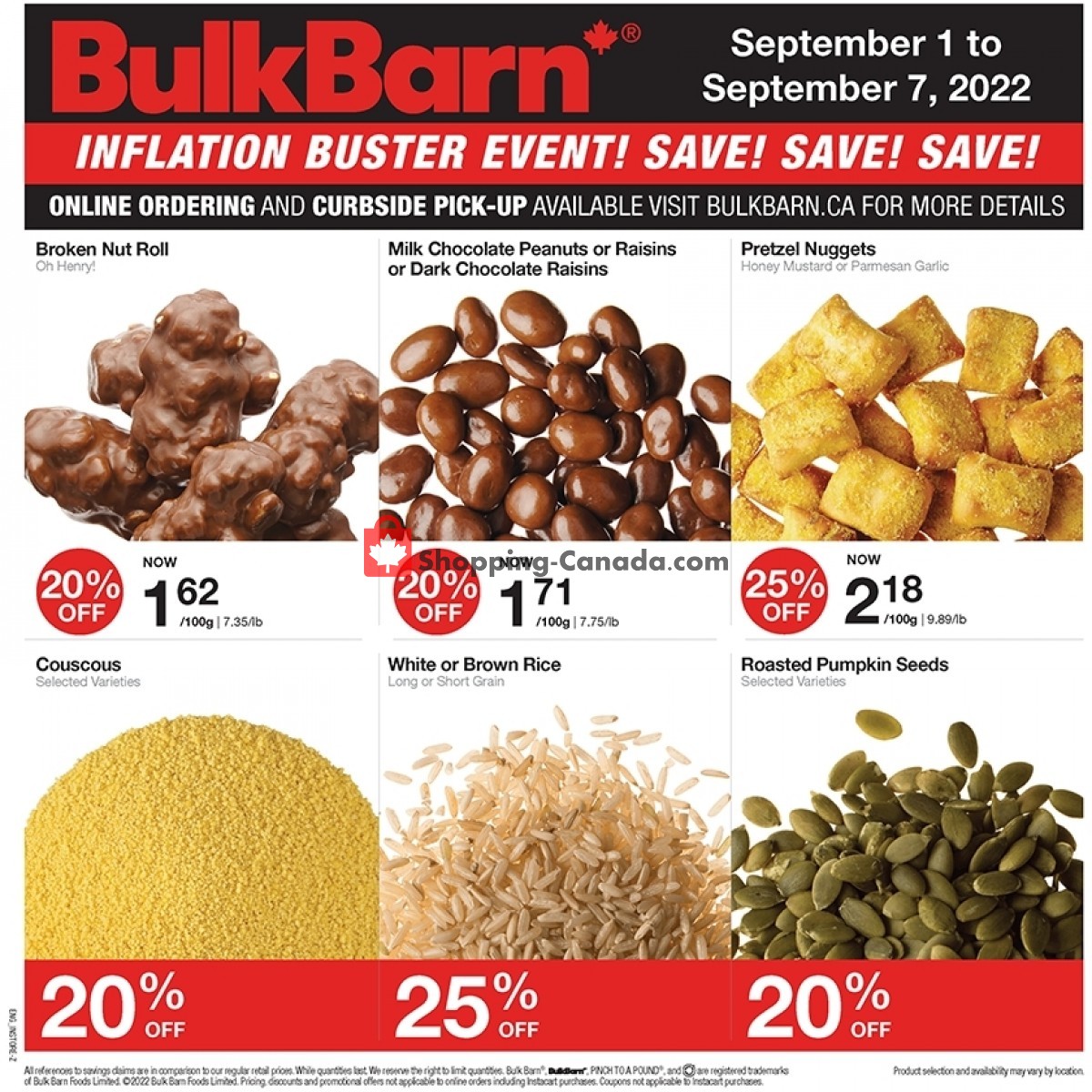Bulk Barn Canada, flyer - (Inflation Buster Event): September 1 ...