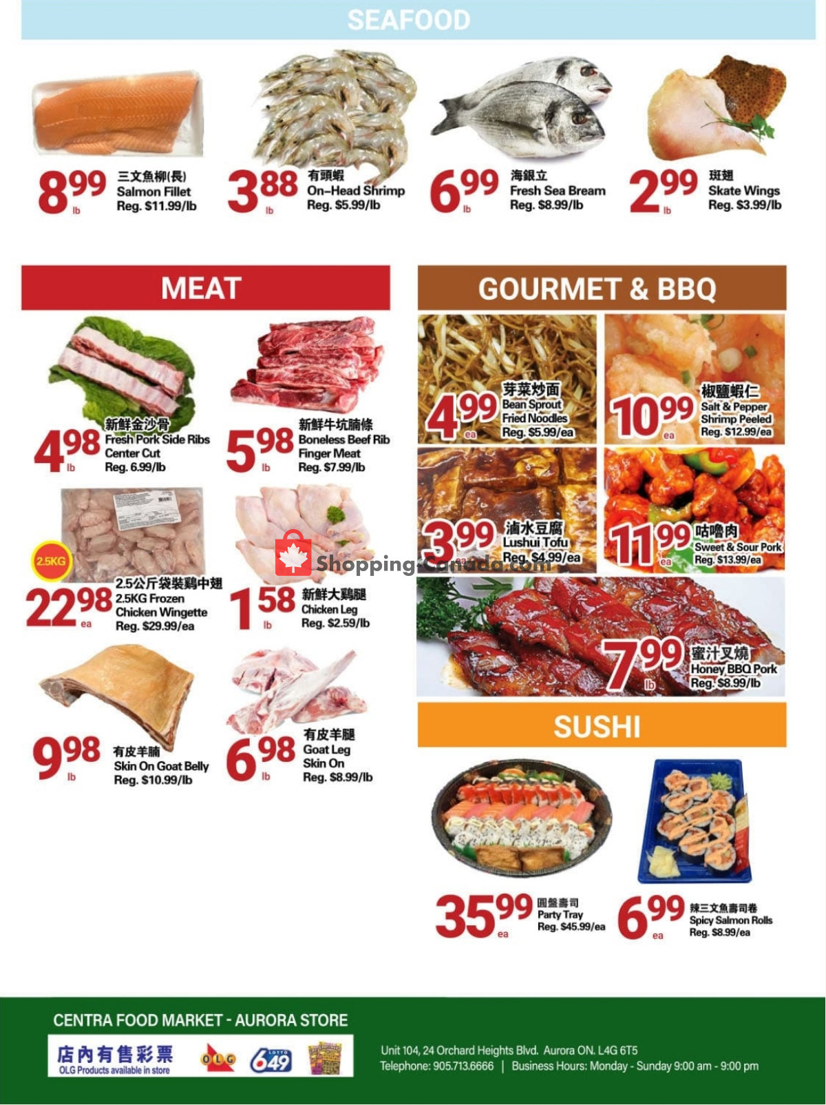 Centra Food Market Canada, flyer - (Weekly Savings - Aurora): December ...