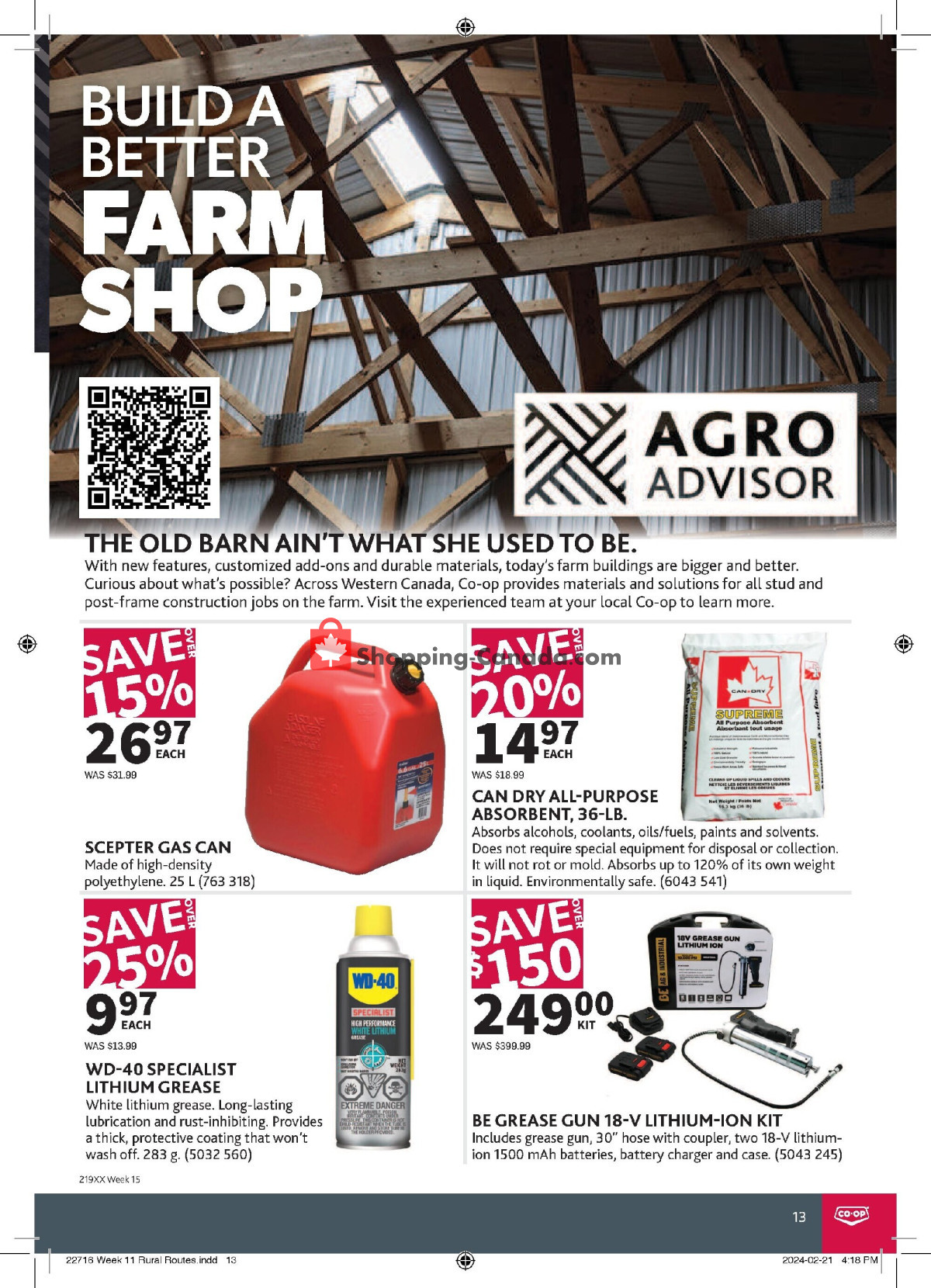 Co-op Canada, flyer - (Agro - rural routes): March 7 - March 20, 2024 ...