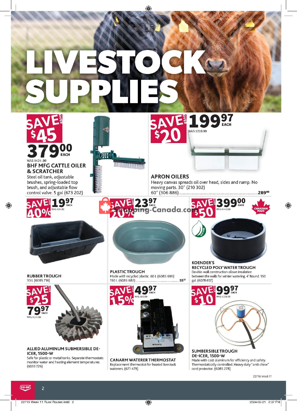 Co-op Canada, flyer - (Agro - rural routes): March 7 - March 20, 2024 ...