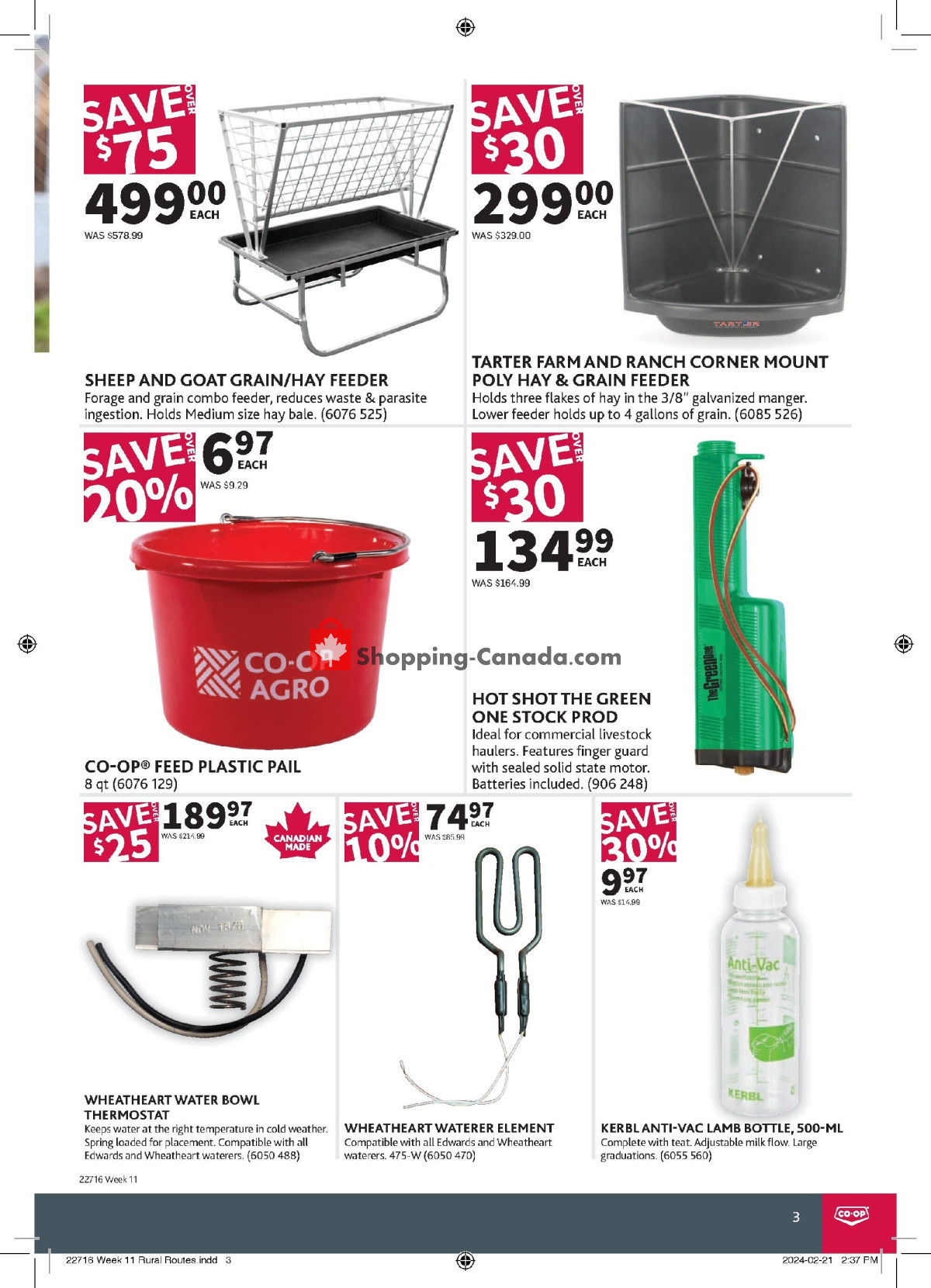 Co-op Canada, flyer - (Agro - rural routes): March 7 - March 20, 2024 ...