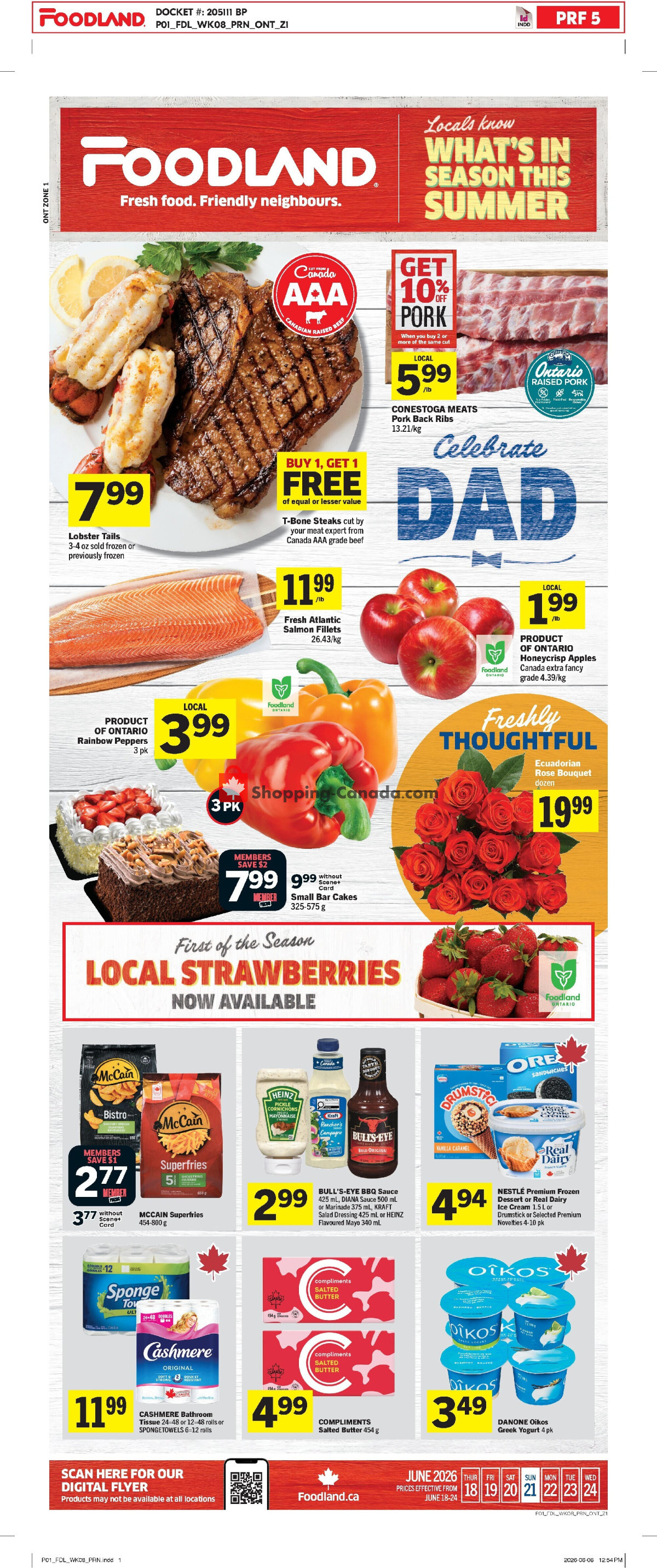 Foodland Canada, flyer - Zone 3: June 18 - June 24, 2026 | Shopping Canada