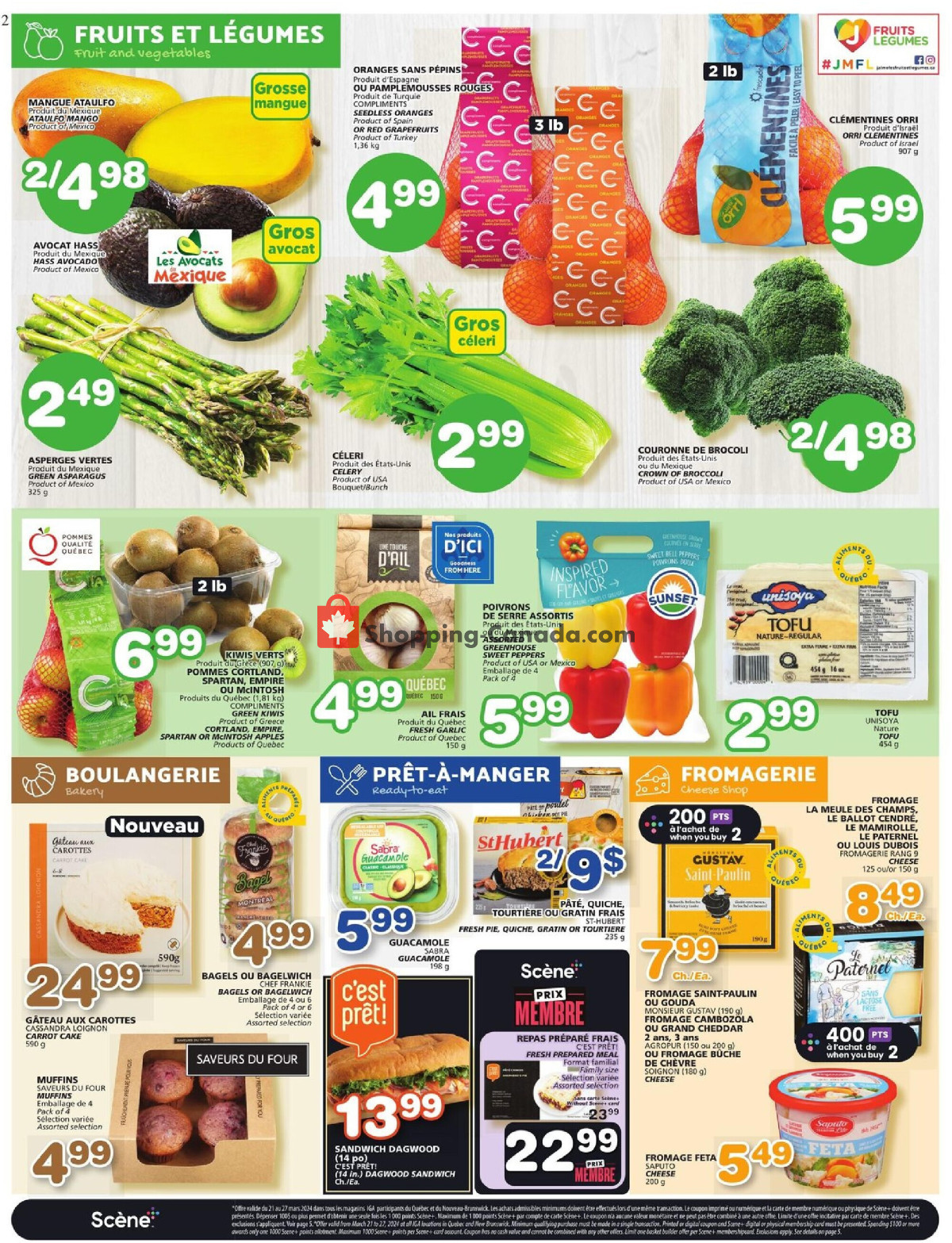 IGA Extra Canada, flyer - (Hot offers - Iles de la madeleine): March 21 ...