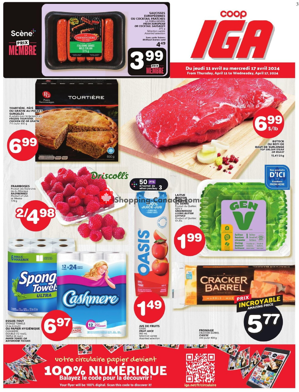 IGA Extra Canada, flyer - (Iles de la madeleine - deals): April 11 ...