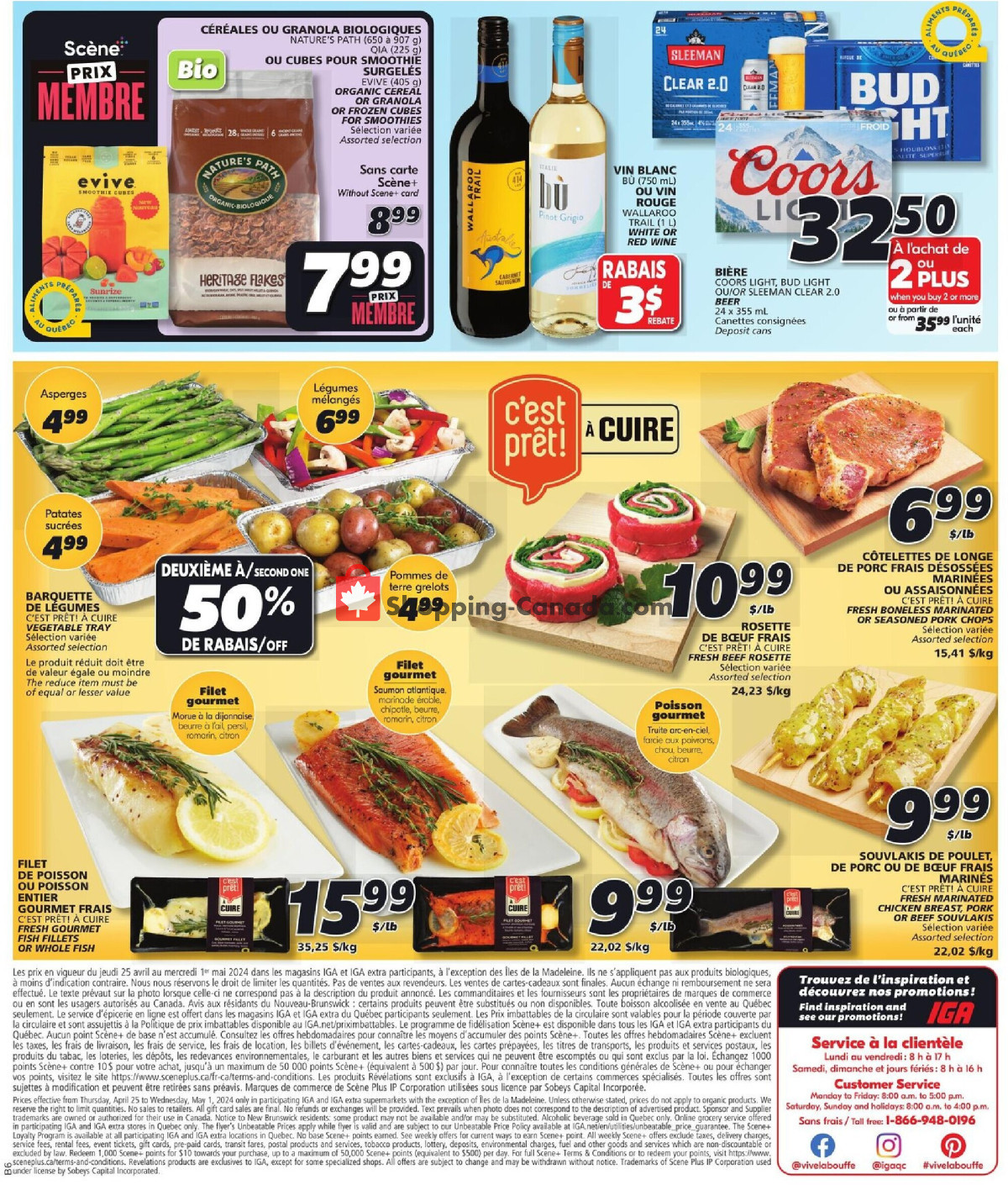 IGA Extra Canada, flyer - (Quebec - deals): April 25 - May 1, 2024 ...