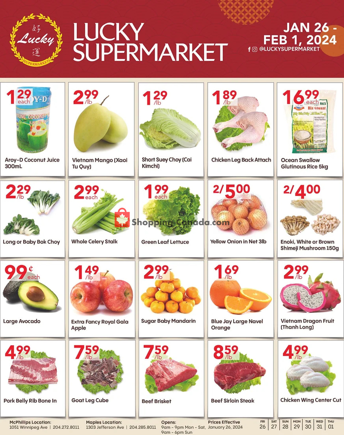 Lucky Supermarket Canada, flyer - (Special Offer - Winnipeg): January ...