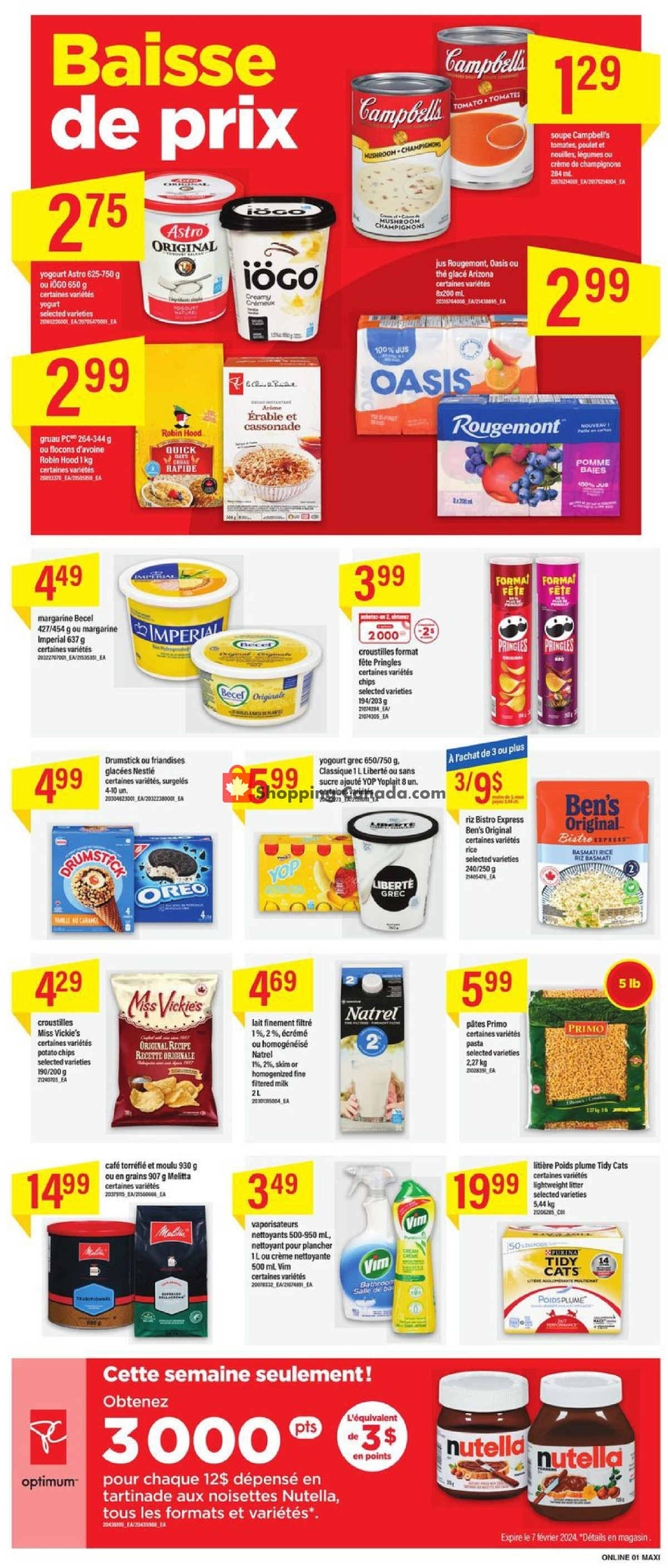 Maxi Canada, flyer - (Maxi Rabais): February 1 - February 7, 2024 ...