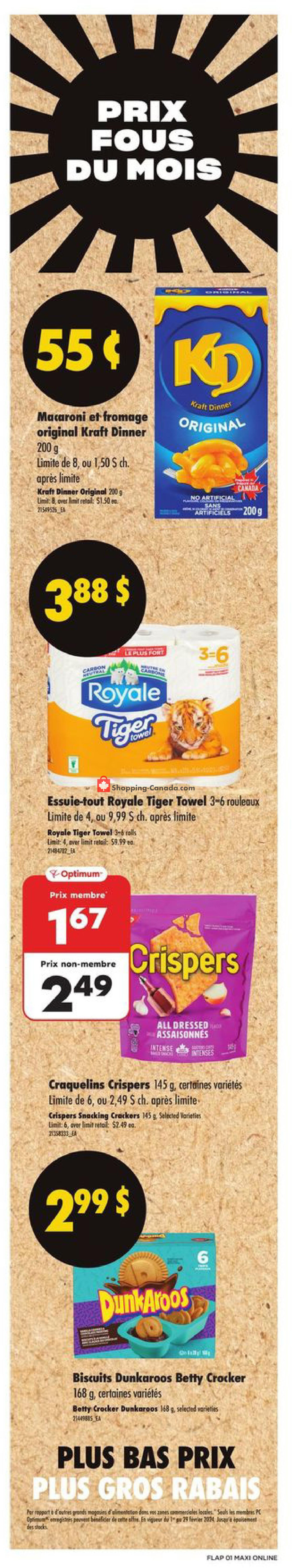 Maxi Canada, flyer - (Maxi Rabais): February 1 - February 7, 2024 ...