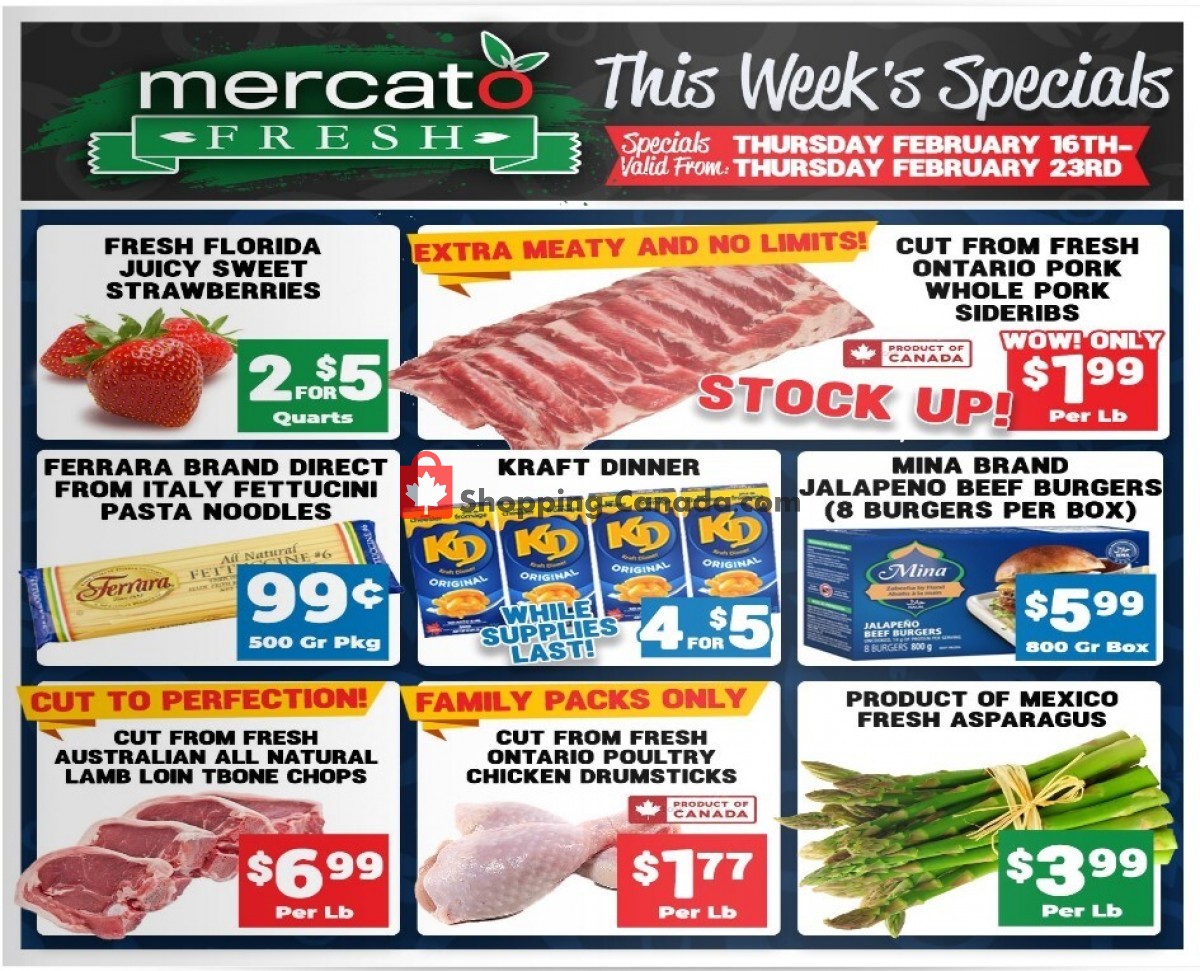 Mercato Fresh Canada, flyer - (This Week's Specials): February 16 ...
