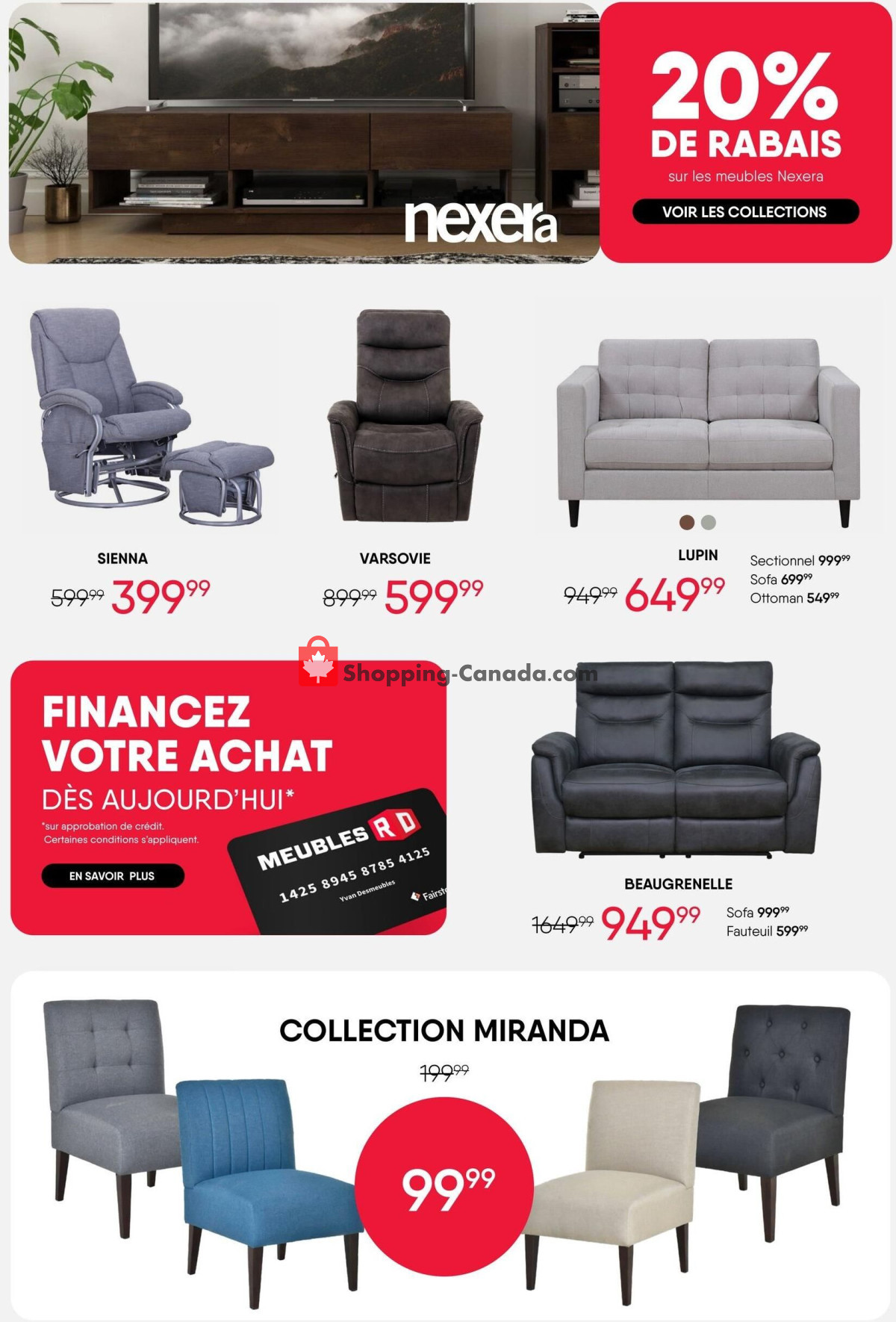 Meubles RD Canada, flyer - (Liquidation Apres Inventaire): January 22 ...