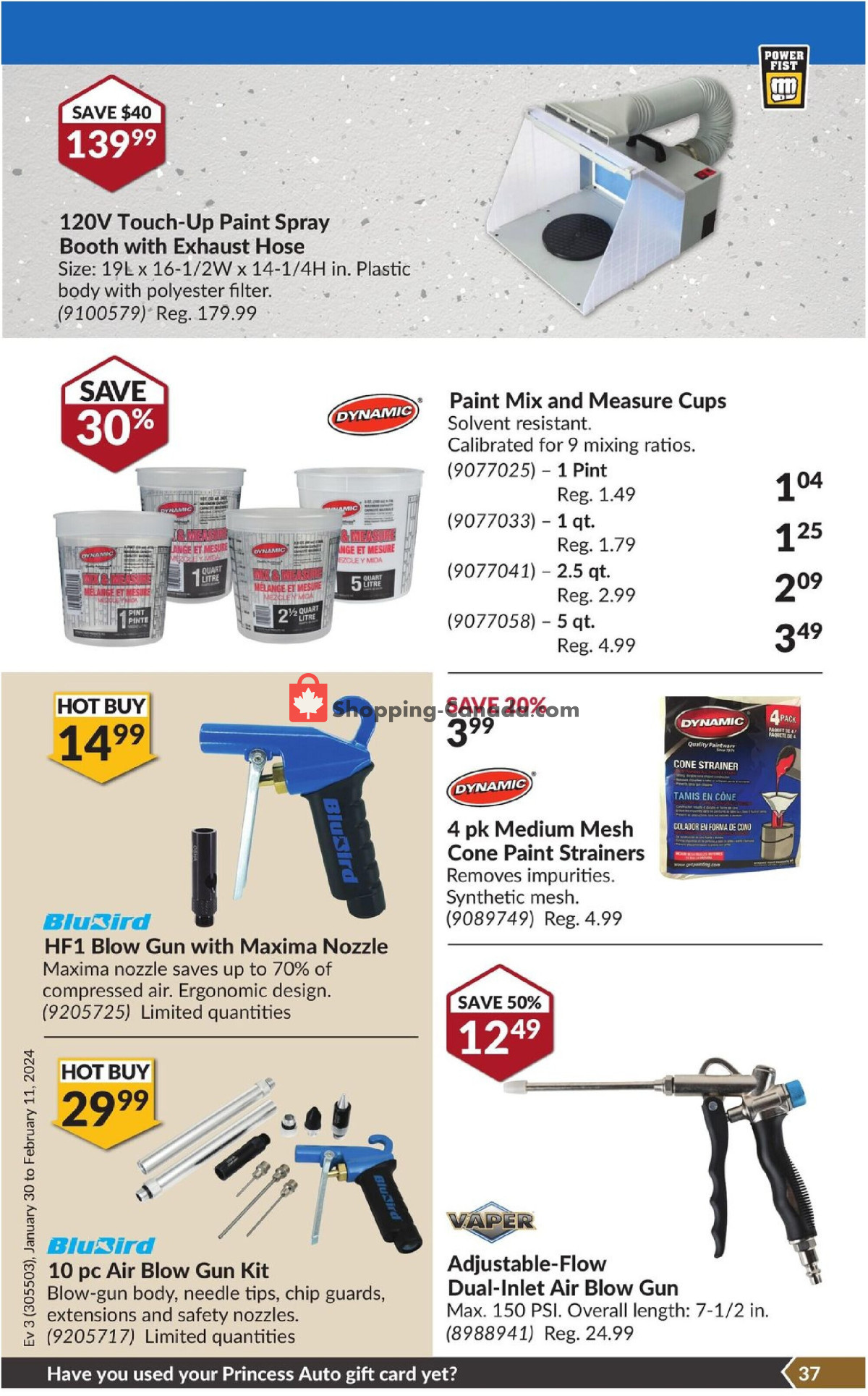 Princess Auto Canada, flyer - (Gear up for New Projects - ON): January ...