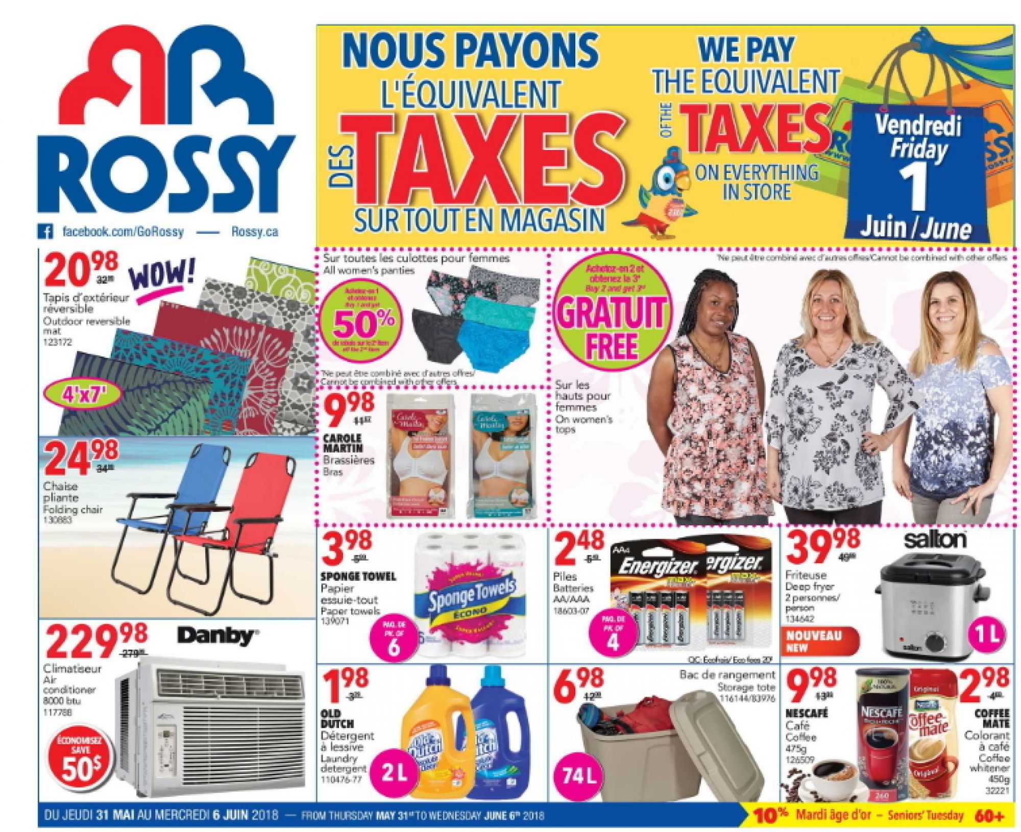 Rossy Canada, flyer - May 31 - June 6, 2018 | Shopping Canada
