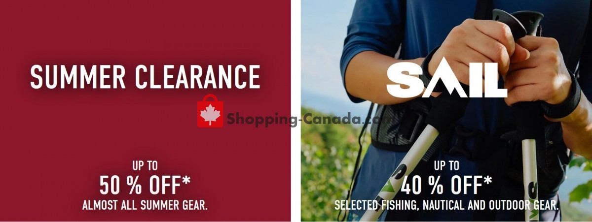 Sail Canada, flyer - (Summer Clearance): August 25 - August 31, 2022 ...