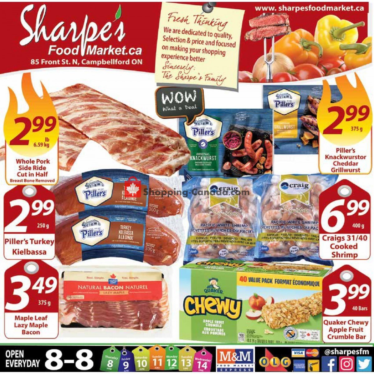 Sharpe's Food Market Canada, flyer - (Fresh Thinking Offer): June 8 ...