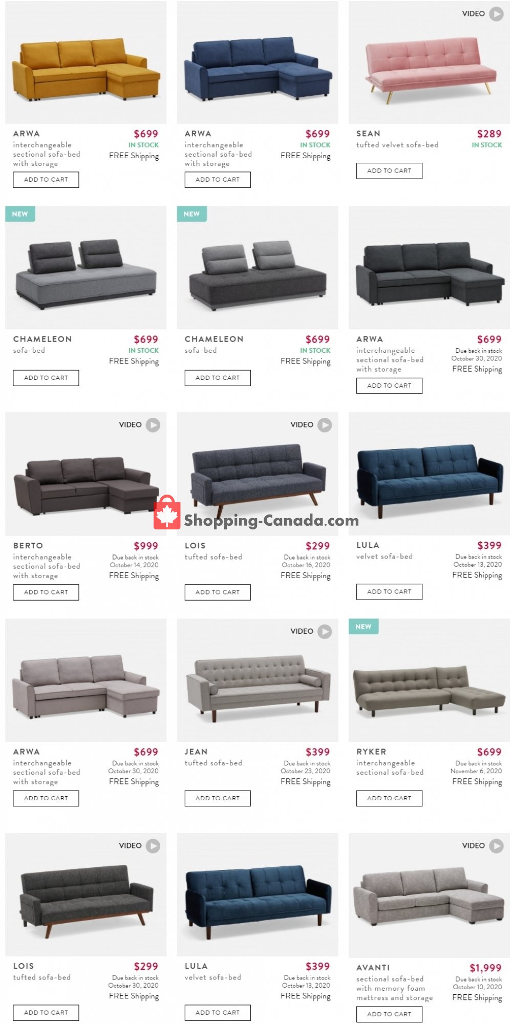 Structube Canada, flyer - (Hot Deals): October 6 - October 12, 2020 ...