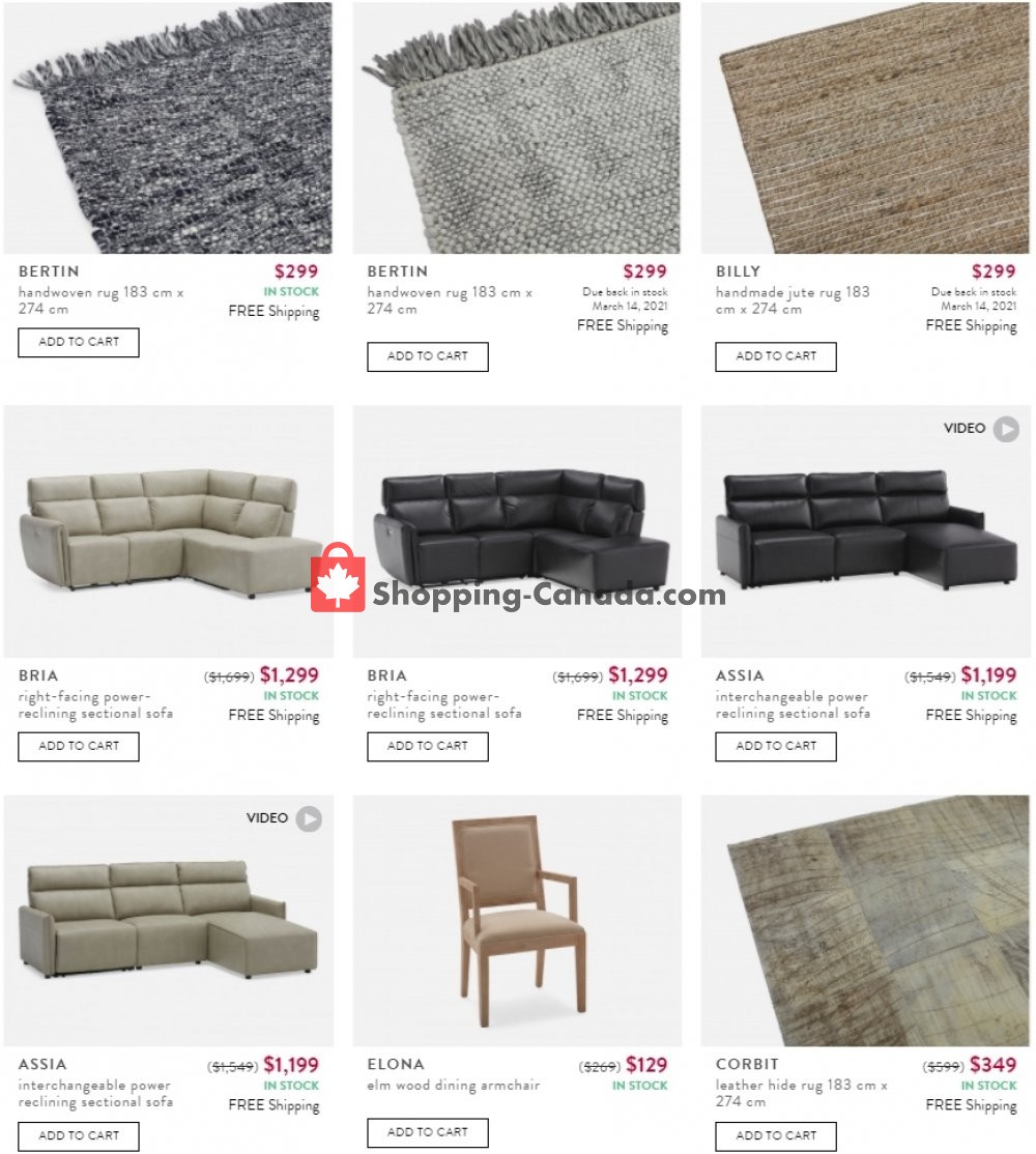 Structube Canada, flyer - (Special Offer): November 10 - November 16 ...