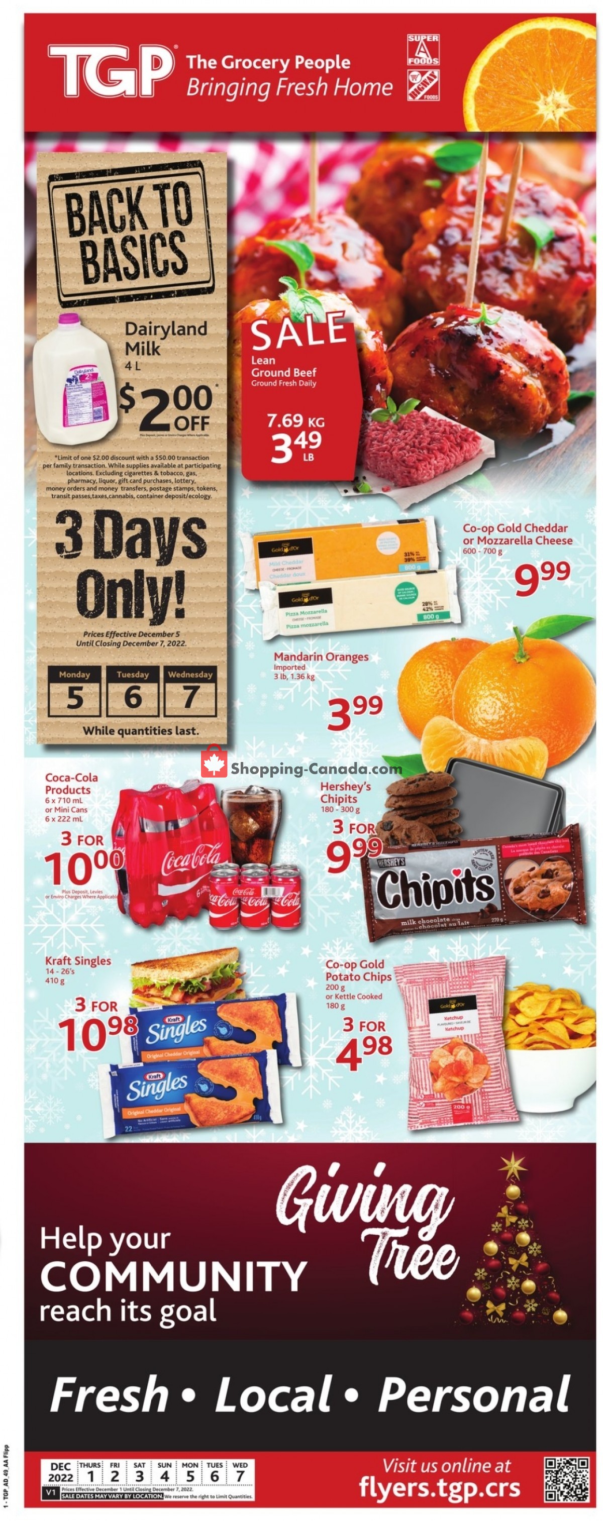 TGP Canada, flyer - (Back To Basics): December 1 - December 7, 2022 ...