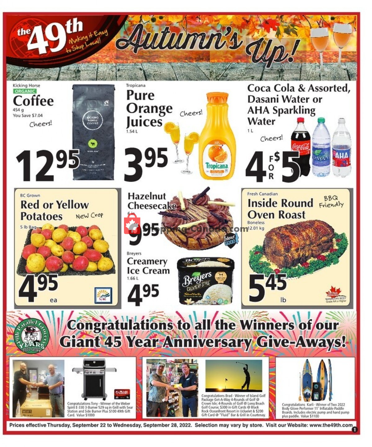 The 49th Parallel Grocery Canada, flyer - (Special Offer): September 22 ...