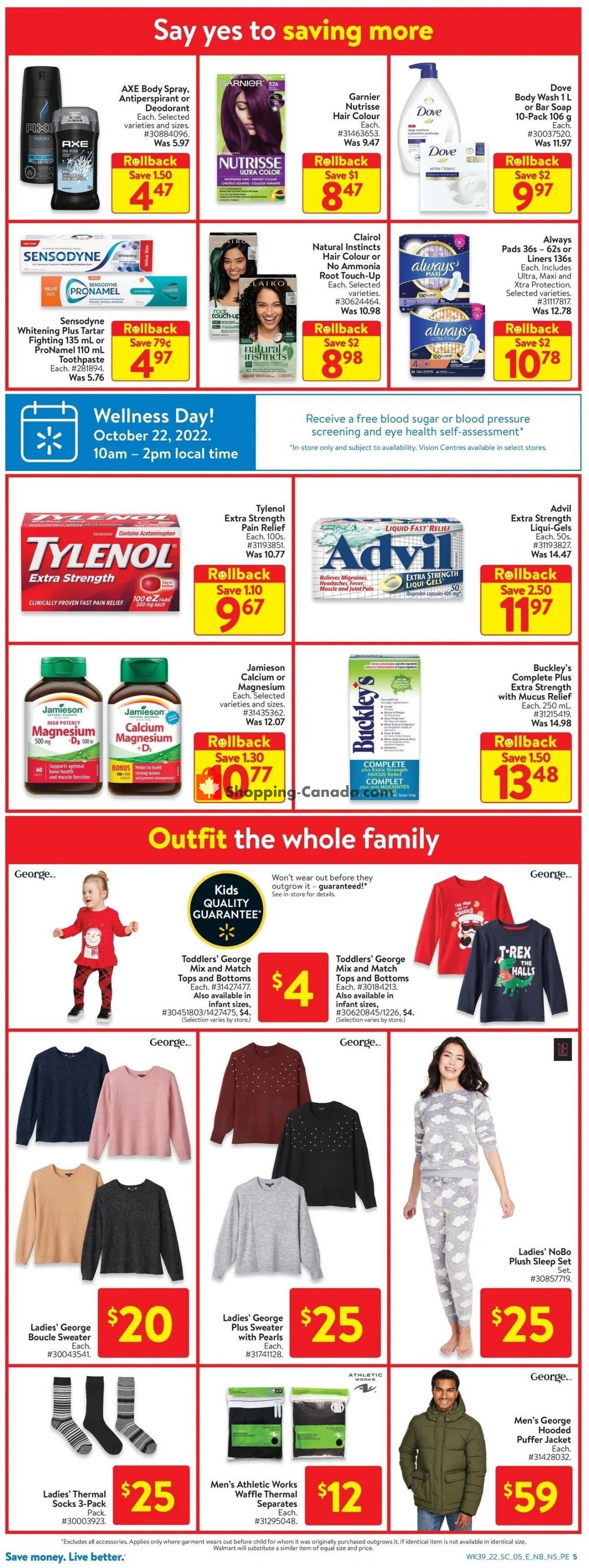 Walmart Canada, flyer - (Always Low Prices - ON): October 20 - October ...