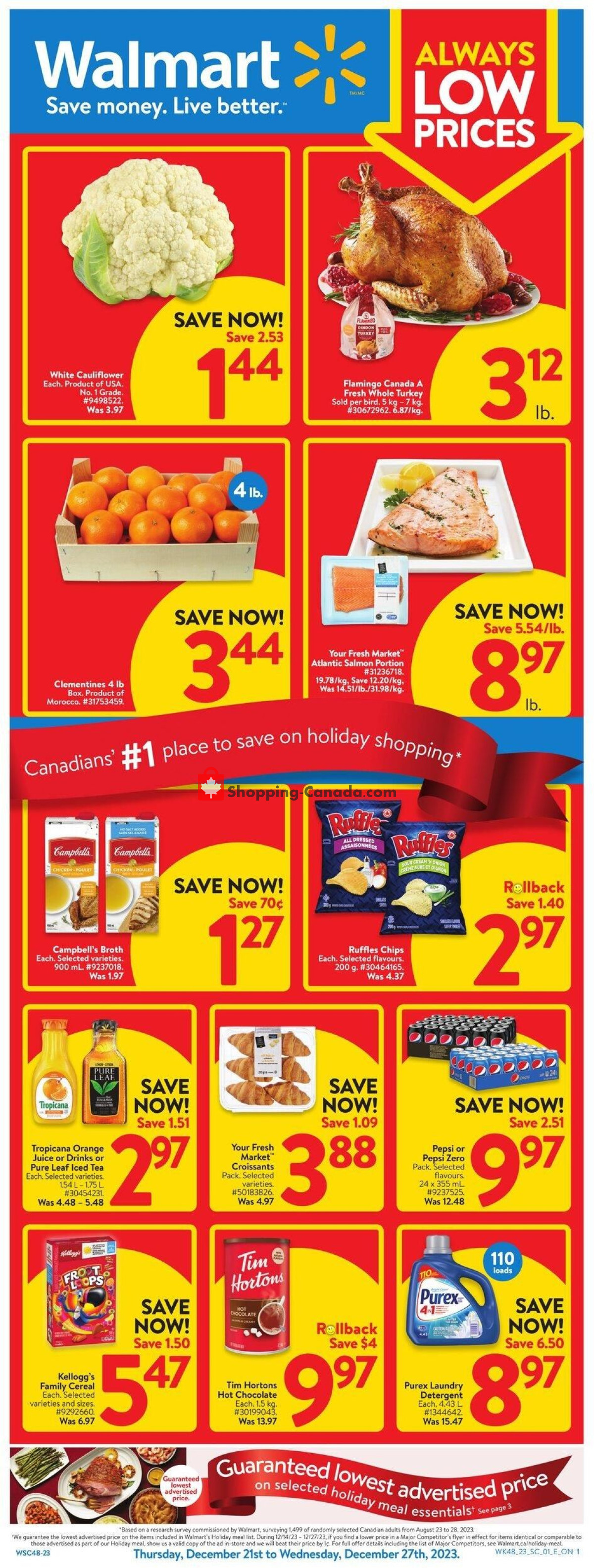 Walmart Flyers from December 21, 2023, Weekly ads in Canada | Shopping ...