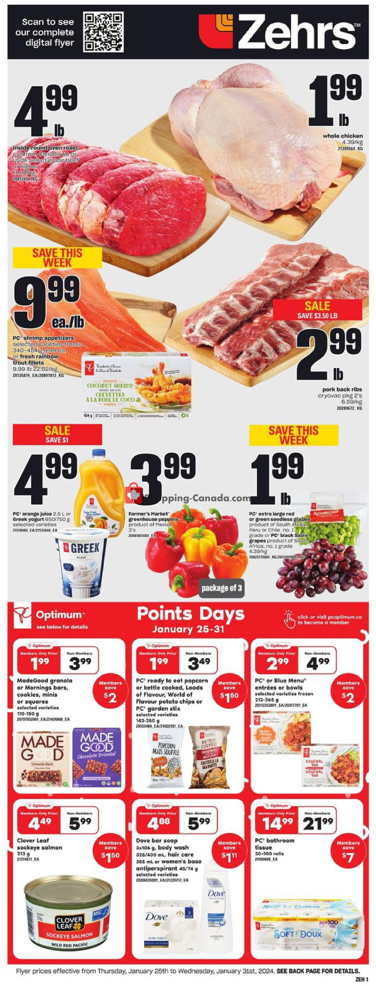Zehrs Canada, flyer - (Weekly Specials): January 25 - January 31, 2024 ...